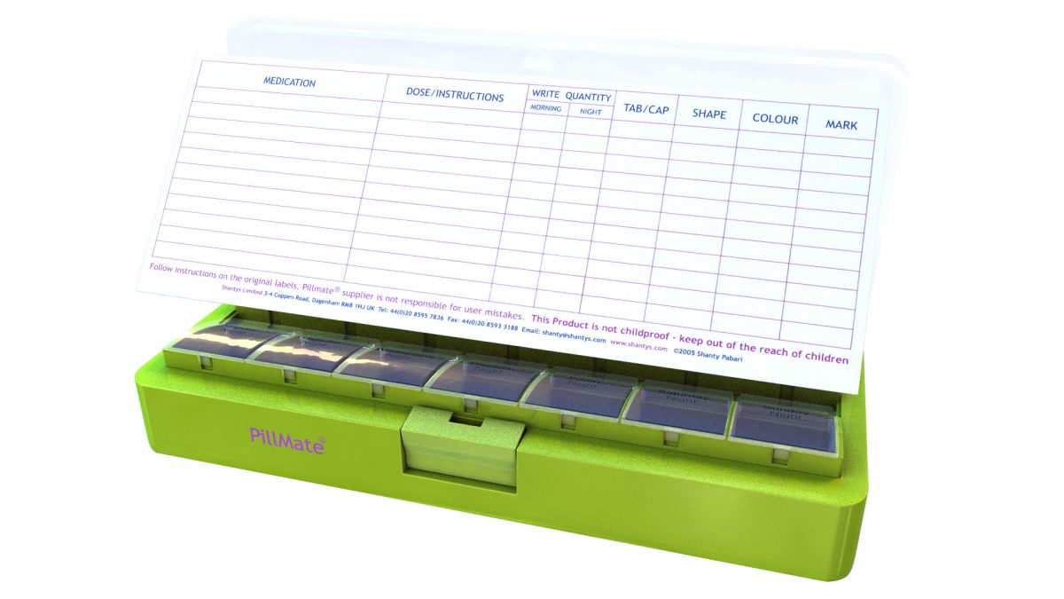 Large Size Pill Box With Two Daily Dose Compartments. Shantys PillMate ...