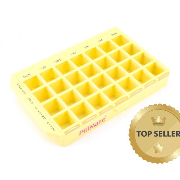 Large Multi-Dose Weekly Pill Box Dispenser - Shantys PillMate