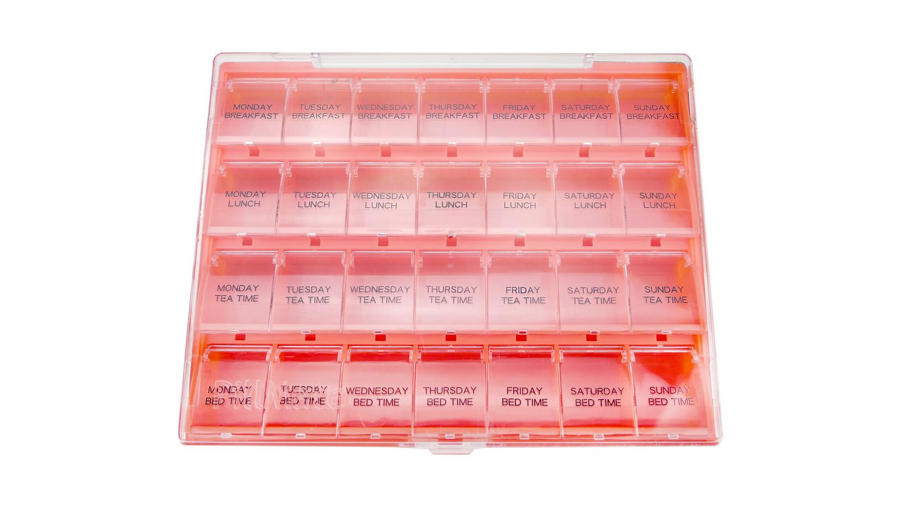 Weekly Pillbox Organiser With Extra Large Dose Compartments - Shantys ...