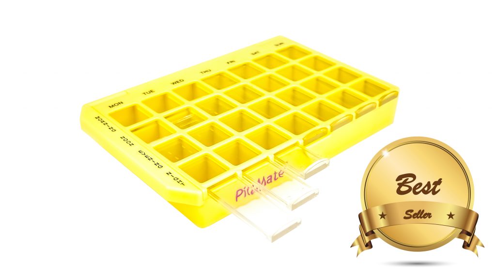 Large Multi-Dose Weekly Pill Box Dispenser - Shantys PillMate